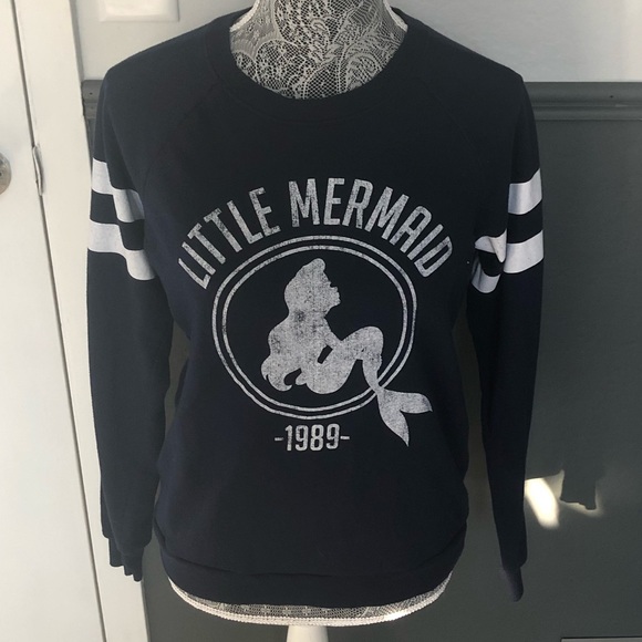 Disney | Tops | Disney Little Mermaid Sweatshirt | Poshmark